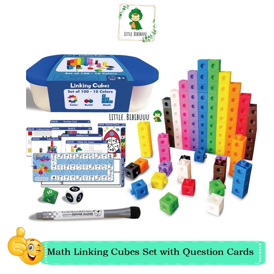 Linking Cubes/ Counting Blocks Mathematic Educational Learning Aids ...