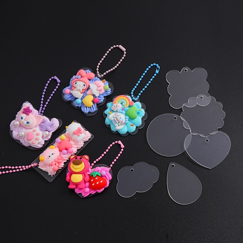 Cream Glue Keychain + Chain 奶油胶钥匙钥匙圈 | Shopee Malaysia