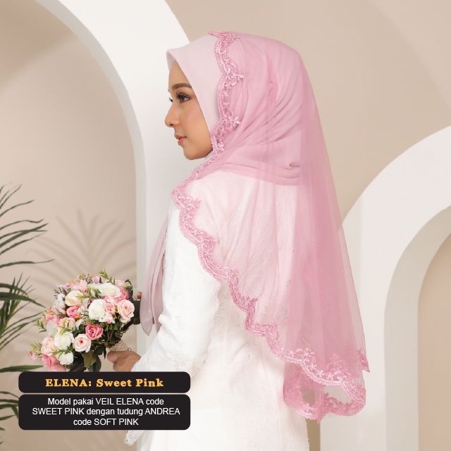 [ELENA VEIL] Bridal Veil, Veil Nikah, Bride Veil, Veil Minimalist, Veil ...