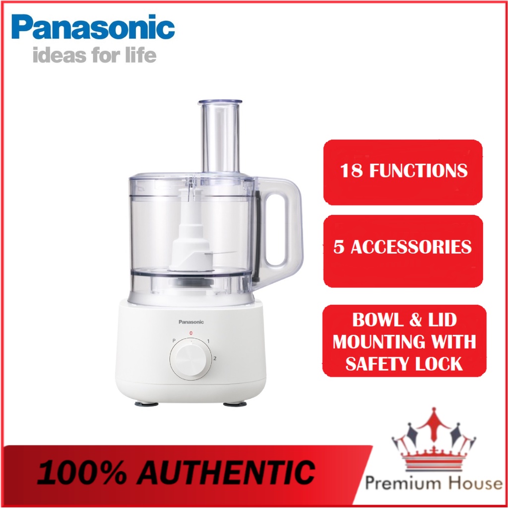 Panasonic Food Processor with 5 Accessories for 18 Functions MK-F310WSK ...