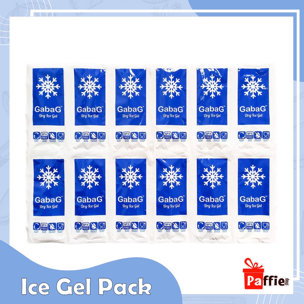 Ice Gel PackE Thermo Freeze Pack Contains 12 Dry Food Travel Ice Cubes ...