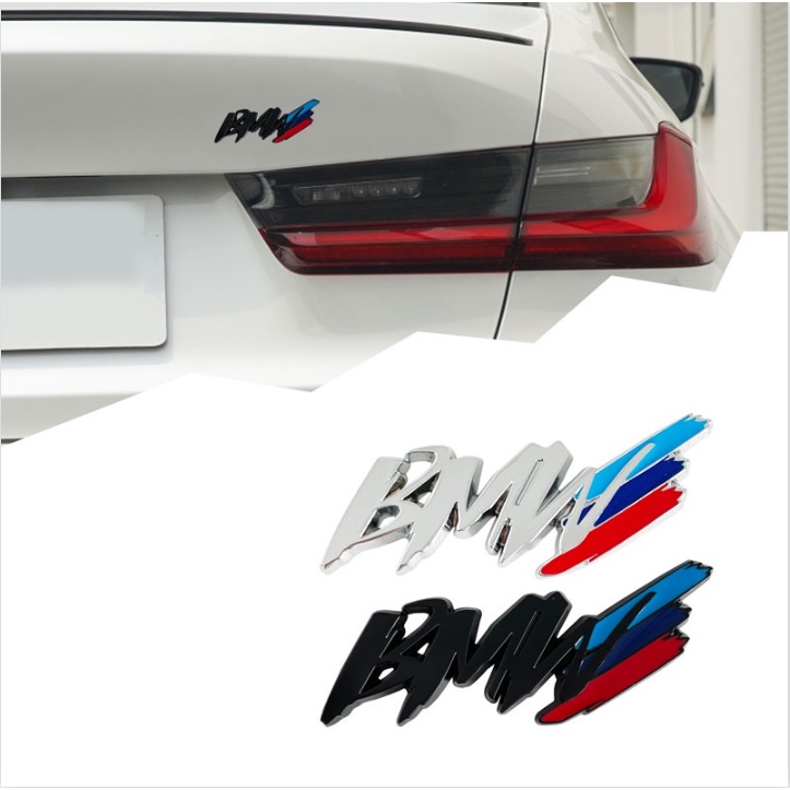 3D Metal Emblem Car Decorative Side Rear Emblem Badge Sticker Decal BMW ...