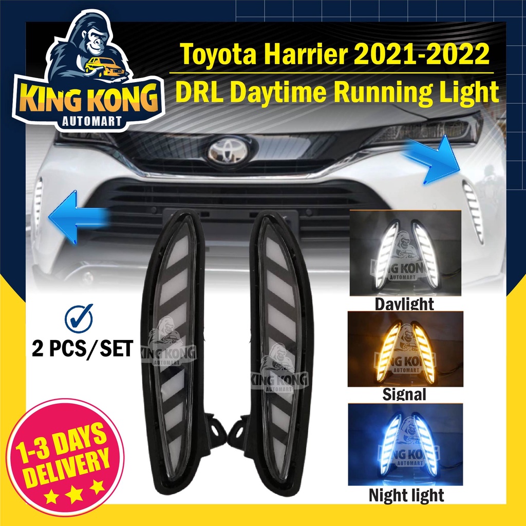 Toyota Harrier 2021 2022 front bumper daylight DRL daylight LED 3 ...