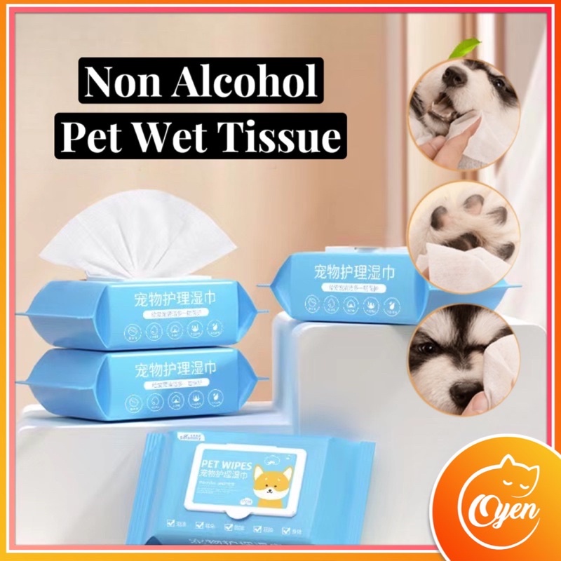 Multipurpose Pet Wet Tissue Wipes Premium Soft & Anti Bacterial Tisu ...