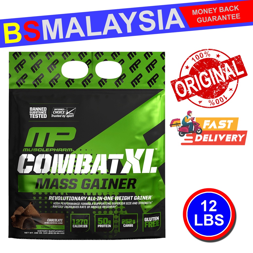 Muscle Pharm Combat XL Mass Gainer Mass Gain Bulking & Sizing, Susu Gym ...