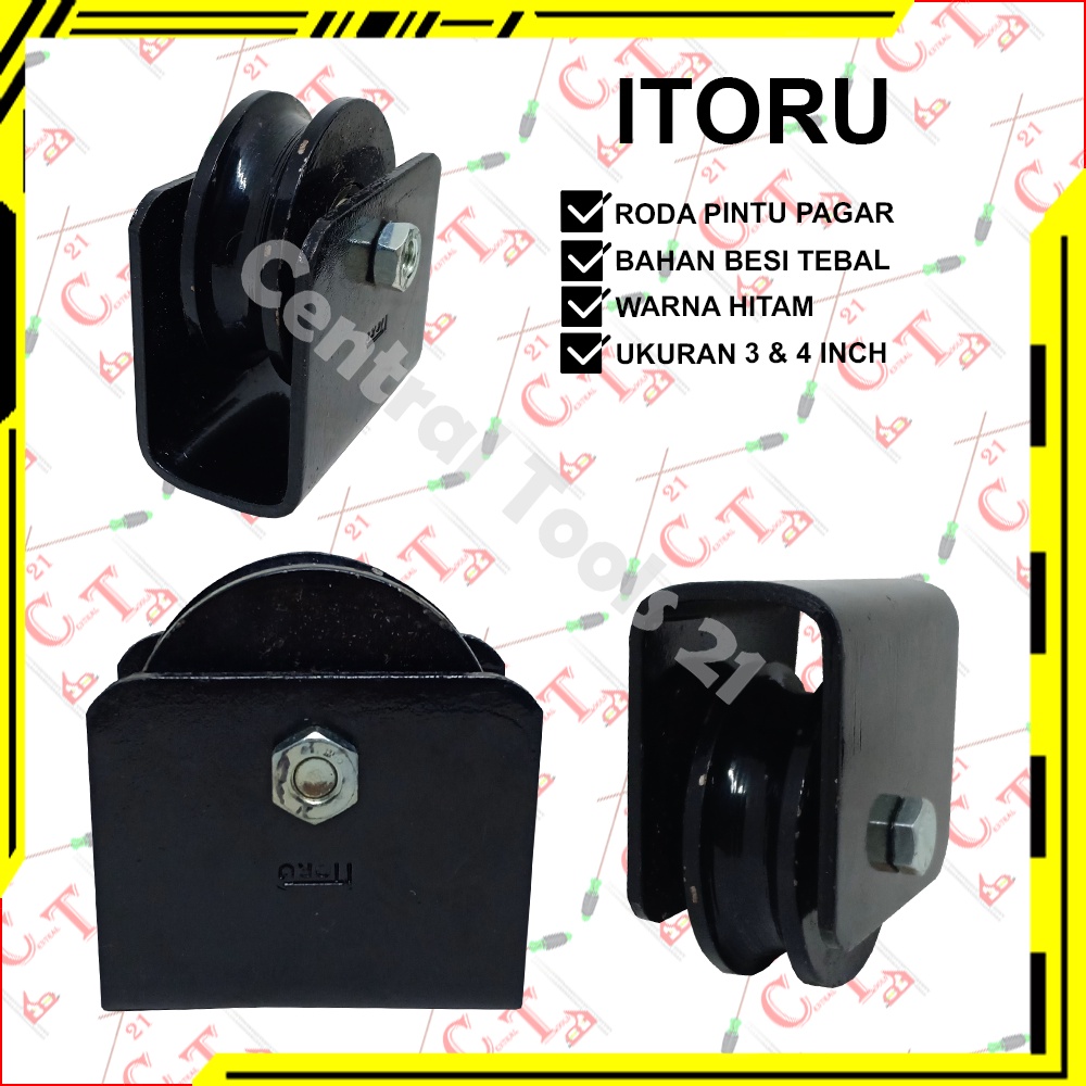 House Fence Wheel Full Thick Iron Gate Wheel 3 Inch 4 Inch | Shopee ...