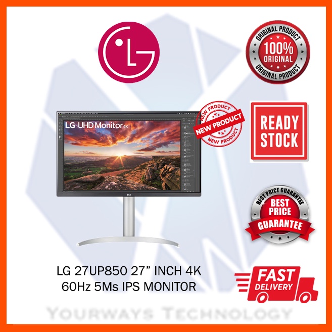 LG 27UP850 27" Inch 60Hz 5ms 4K UHD IPS Monitor | Shopee Malaysia
