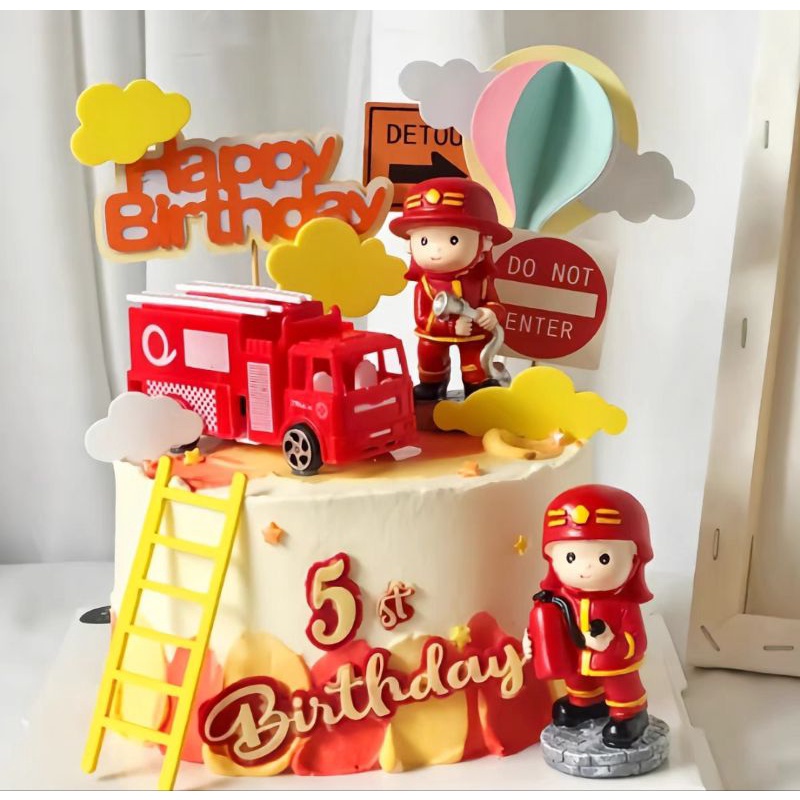 Twosecret5024 (GG)Car/Bomba Cake Topper Decoration Bomba Toy Fire ...