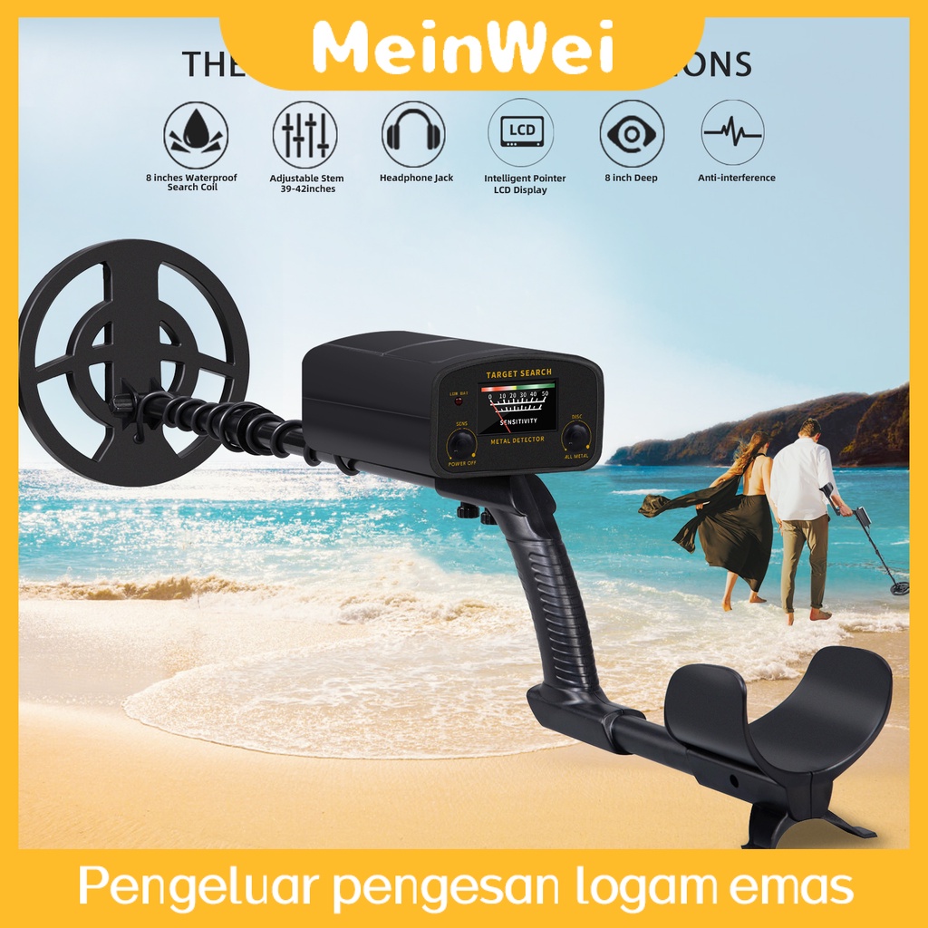 Metal Detector underground Professional GT6500 alat pengesan emas ...