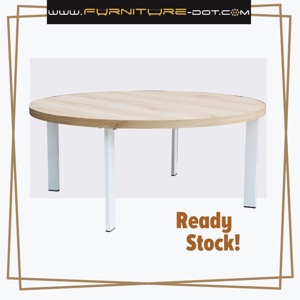 Hebe Coffee Table / Round Wood Side Table - FRM2153 | Shopee Malaysia