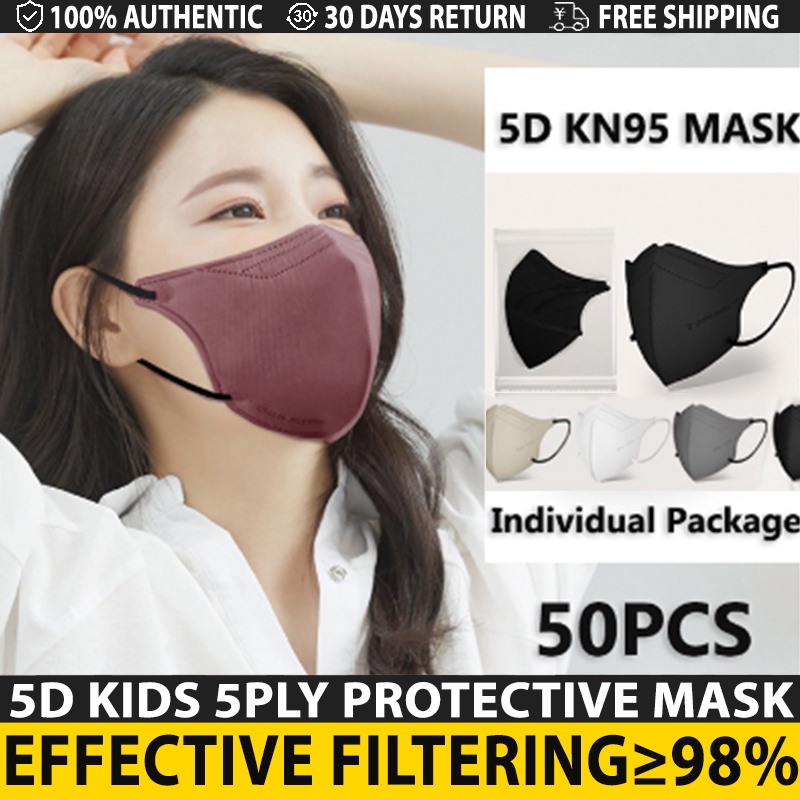 [Individual Packaging] 30PCS 5D KN95 Face Mask 3D Duckbill V-Mask 4 PLY ...