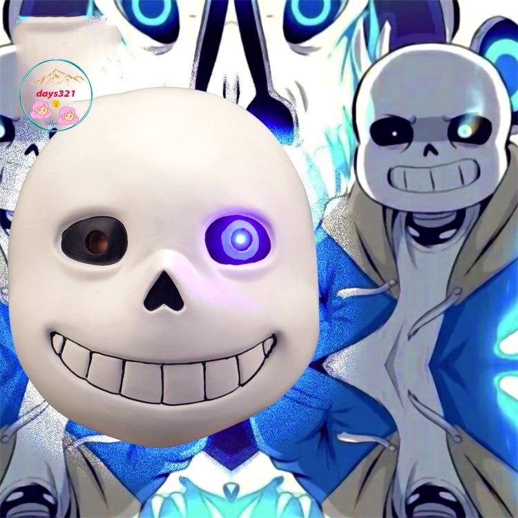 Hot Game Undertale Sans Blue Eye Head Mask | Shopee Malaysia