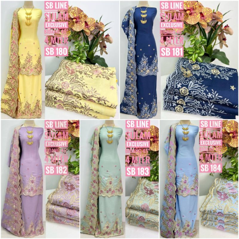 KAIN PASANG BIDANG 45" - SB LINE SULAM TENUN EXCLUSIVE | Shopee Malaysia