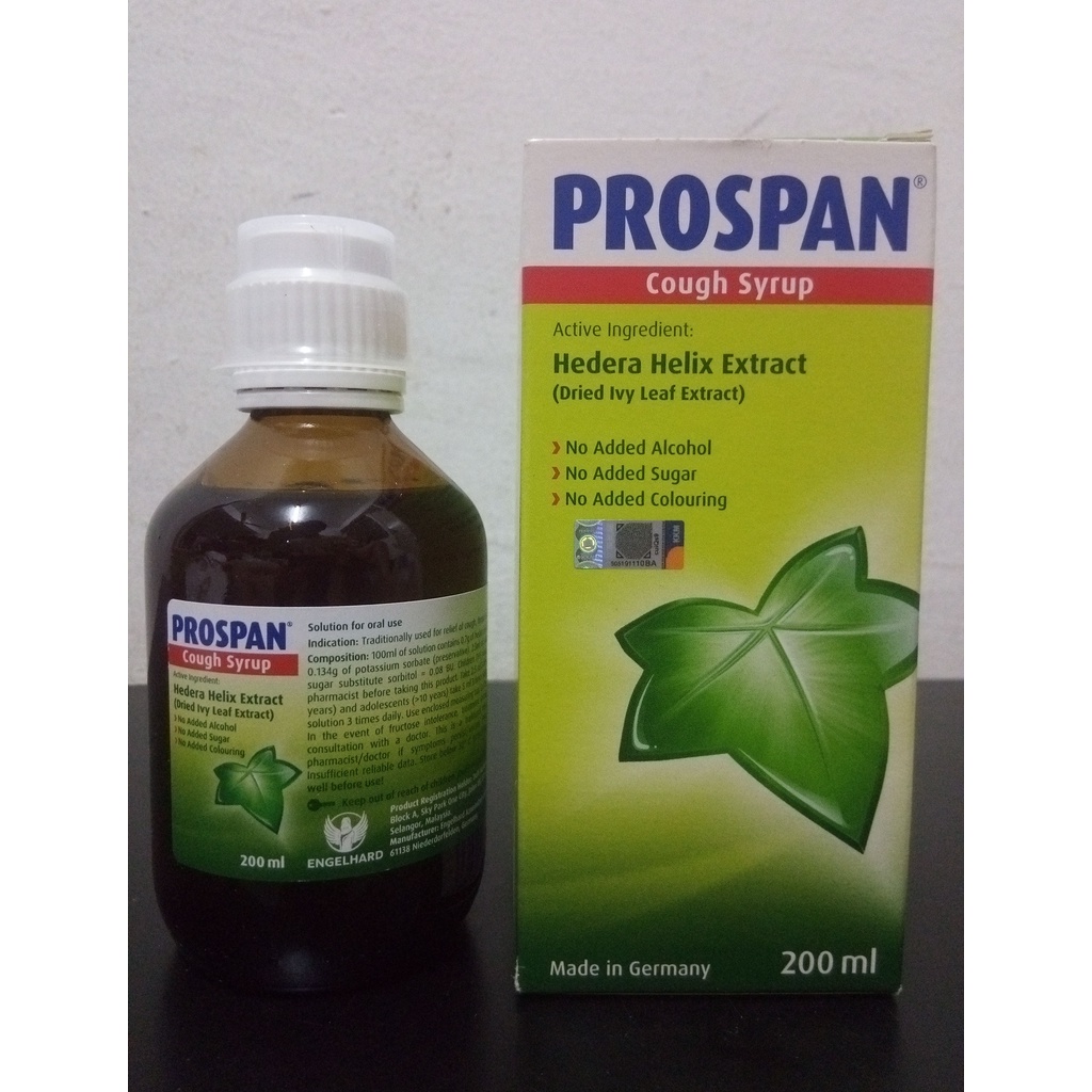 Prospan Cough Syrup 200ml, Engelhard, Cherry Flavour - Relieves Coughs ...