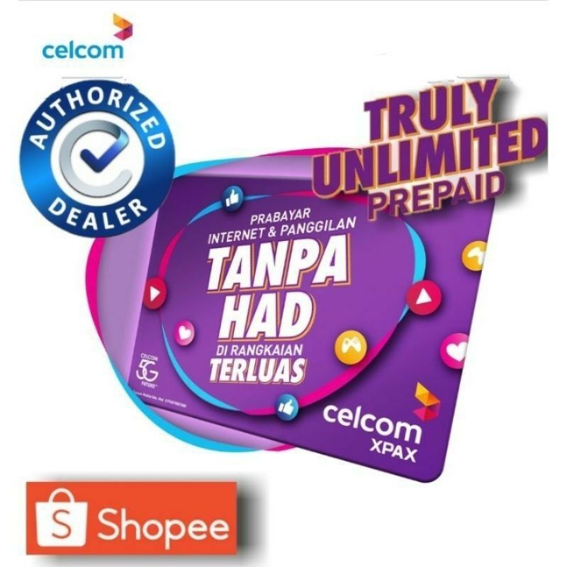 (Tukar Telco Sahaja)🔥6Mbps / 12Mbps Speed🔥🔥Celcom Xpax Unlimited Data ...
