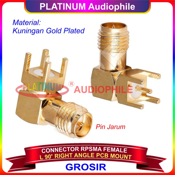 SIKU Rp-sma Female Connector PCB Mount A-4 Elbow L 90 Right Angle RPSMA ...