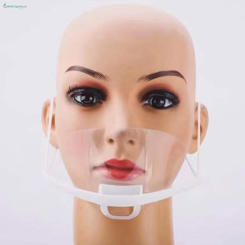10Pcs Anti-slobber Clear Plastic Mouth Face Cover for Restaurant Chefs ...