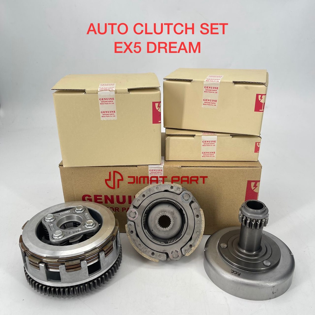 (SET) ORI AUTO CLUTCH SET HONDA EX5 DREAM W100 AUTO CLUTCH HOUSING+AUTO ...