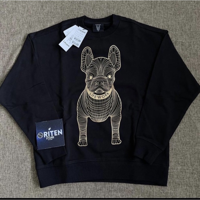 Life Work Big Gold Radog Sweater Black Original / LifeWork | Shopee ...