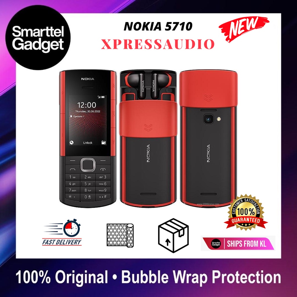 Nokia 5710 XpressAudio - Wireless EarBuds - Loud Dual Speakers - 4G Connectivity FM Radio - 1 ...
