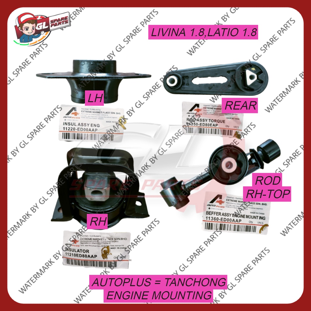 ORIGINAL ENGINE MOUNTING NISSAN LIVINA 1.8 LATIO 1.8 AUTO TAN CHONG ...
