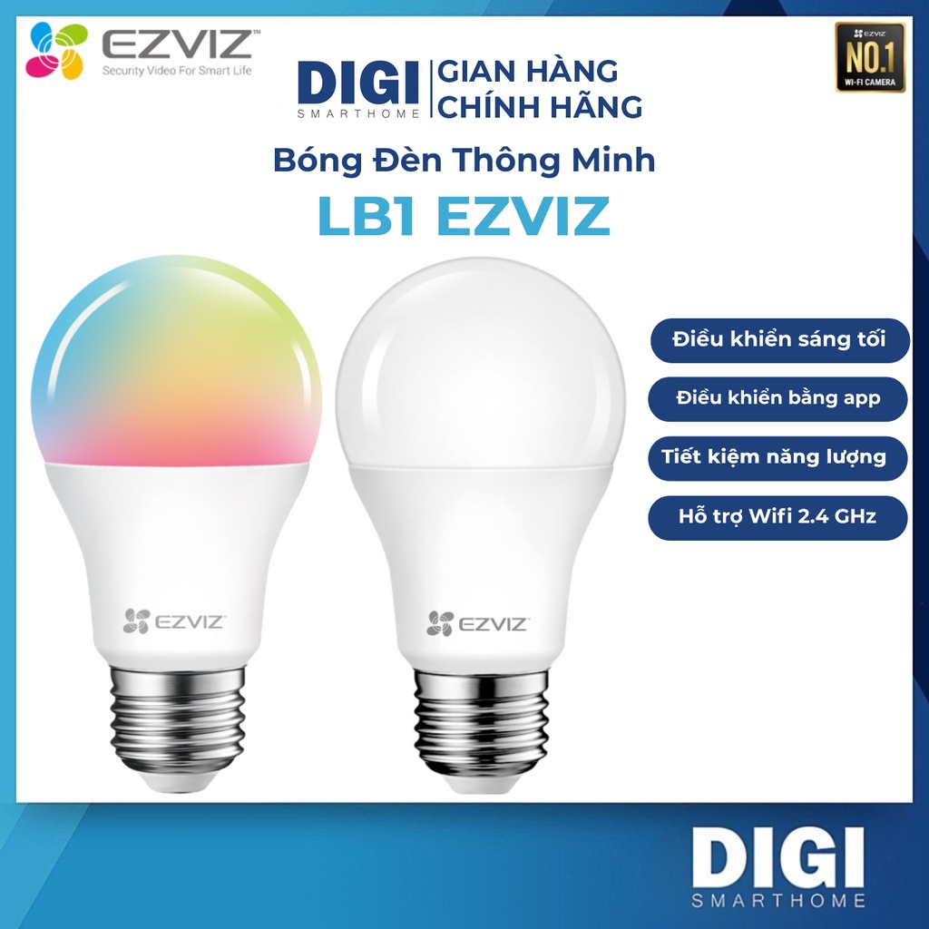 Ezviz LB1 Smart Light Bulb - Smart led Bulb 16 Million Colors - Wifi ...