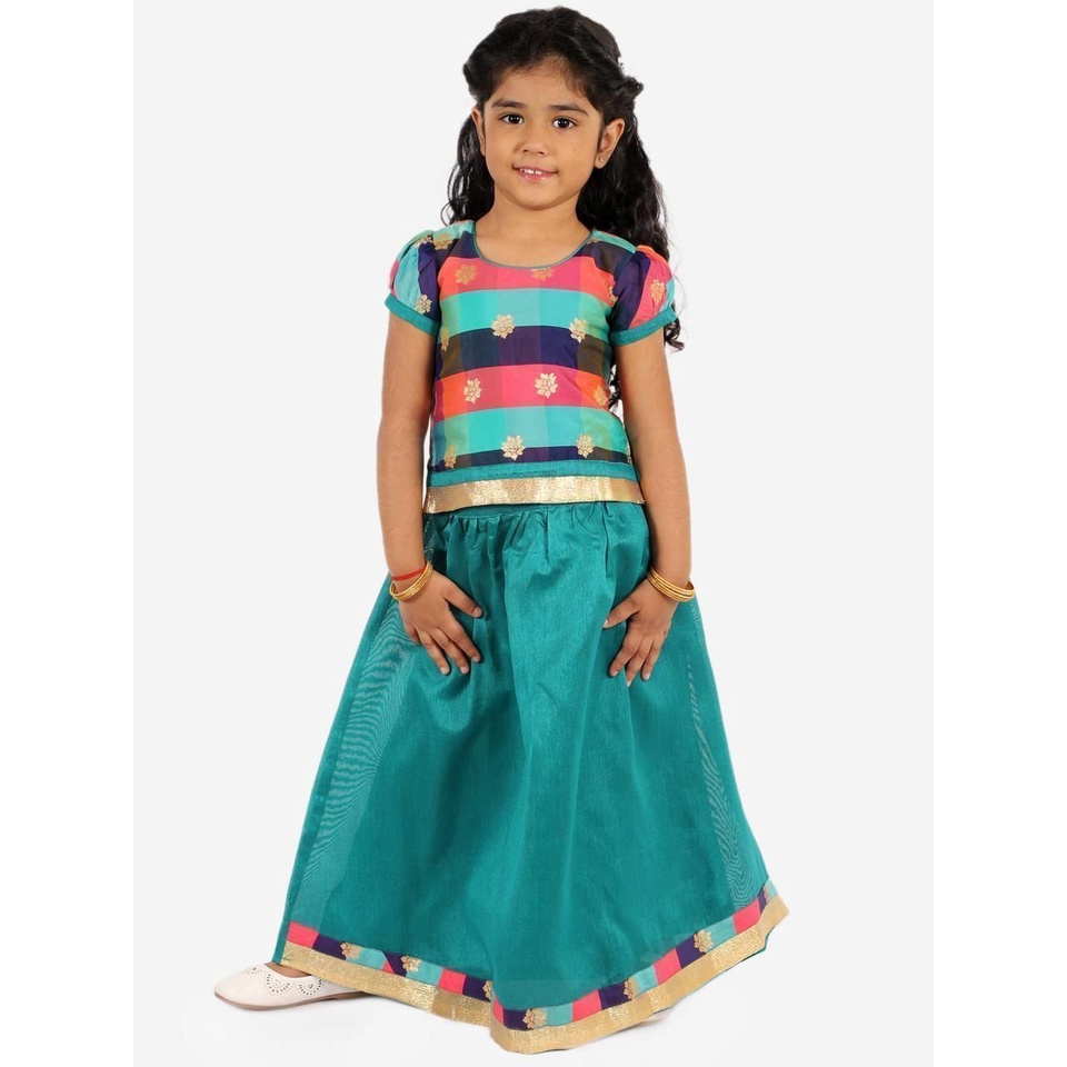 (READY STOCK) Chitra greenn Pathu pavadai / kids lehenga /pavadai ...