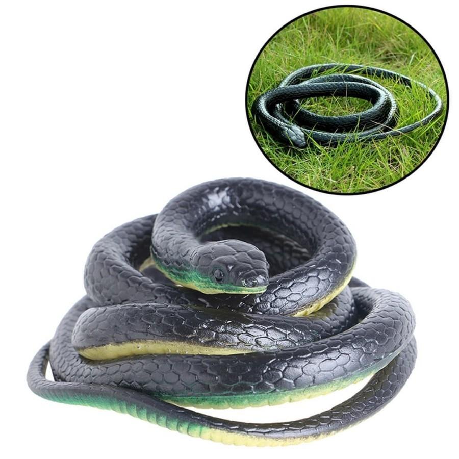 Rubber Snake 125 cm long. Mischievous Mischievous Toy Similar to the ...