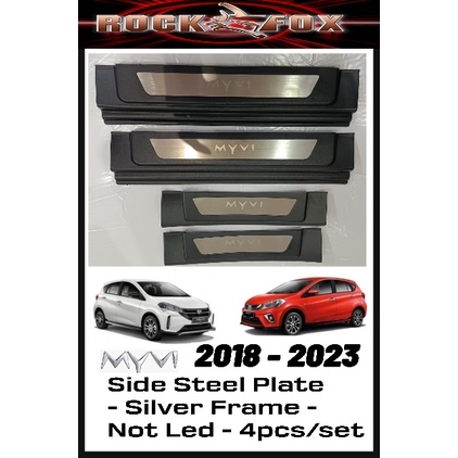 Steel Plate/Door Side Step for Perodua MYVI 2018 - 2023 Silver Frame ...