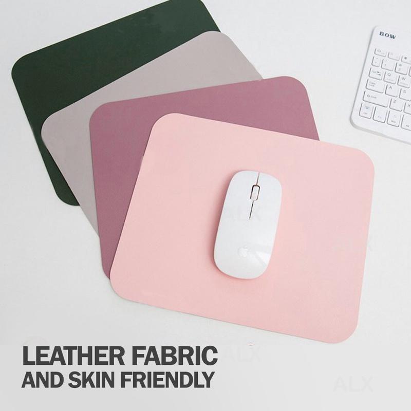 Waterproof Double Side Color PU Leather Mouse Pad Anti Skid Computer ...