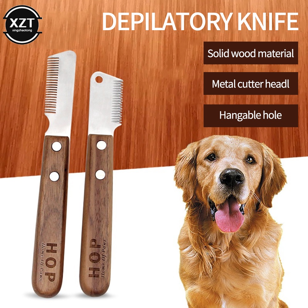 17cm Pet comb terrier dog plucking knife Schnauzer grade dog grooming ...