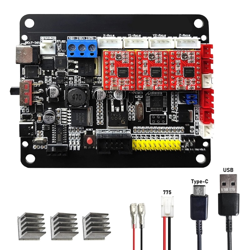 PCF* 3-Axis USB Control Board Offline Working GRBL Controller ...
