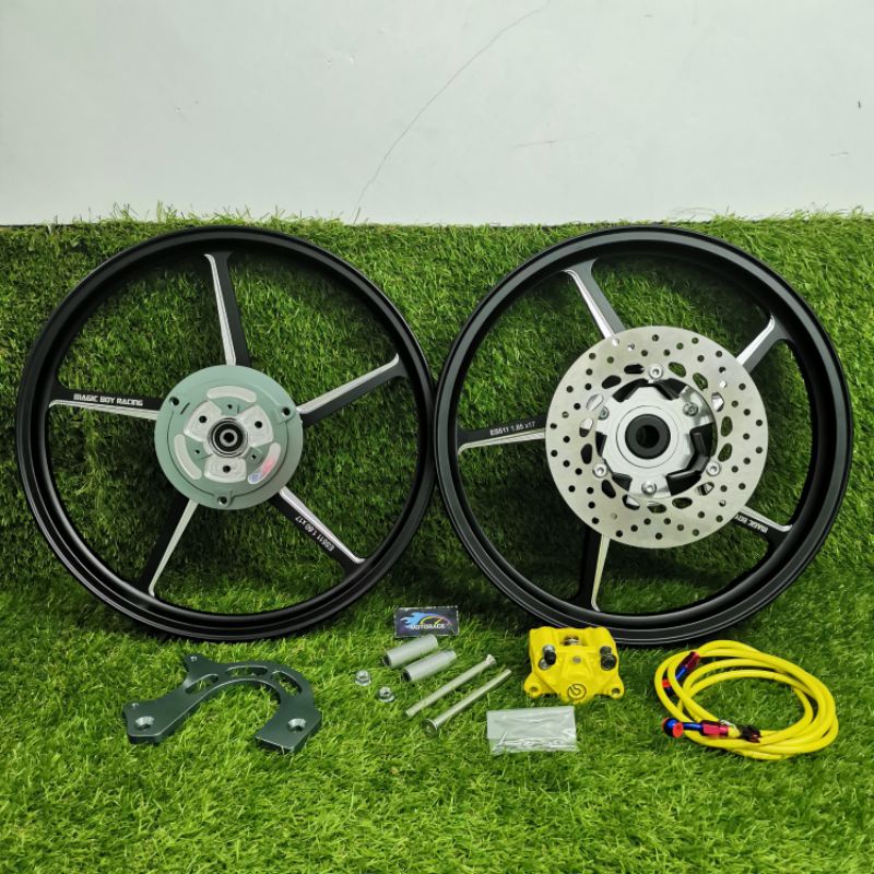 MAGIC BOY RACING SPORT RIM COMPLETE SET 160X185 NVX NVX155 YAMAHA ...