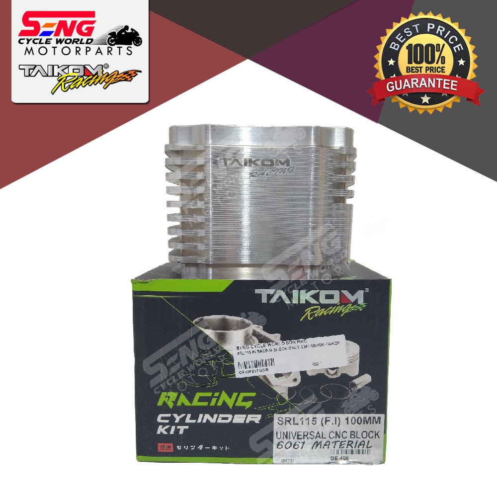 YAMAHA SRL115 FI RACING BLOCK ONLY-CNC-100MM-TAIKOM | Shopee Malaysia