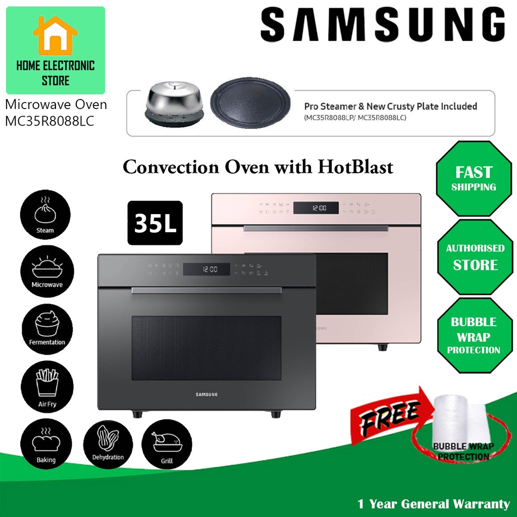 Samsung 35L Convection Microwave Oven MC35R8088 with HotBlast ...