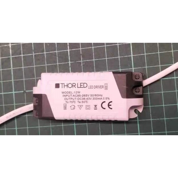 THOR LED NORMAL DRIVER 8-12W / 3C DRIVER FOR DOWNLIGHT ONLY | Shopee ...