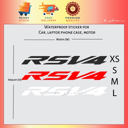 Aprilia RSV4 Sticker Reflective superbike stiker motor waterproof ...