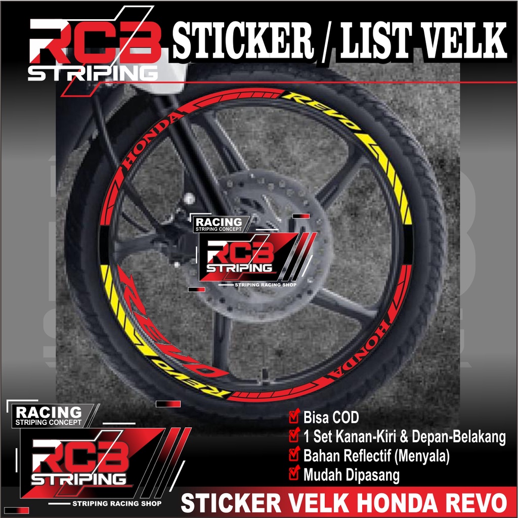 Honda REVO VELG LIST STICKER STICKER HONDA REVO VELG LIST PELK VELK ...