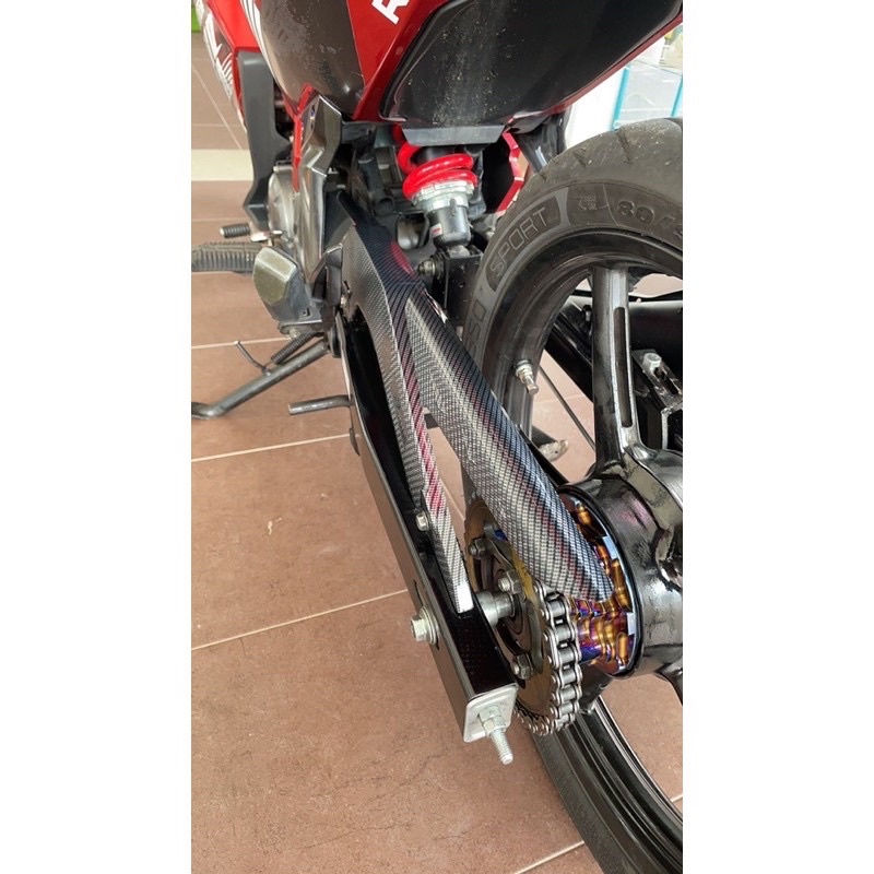 Yamaha Y15 / Y16 chain cover carbon frame cover rantai y16zr Y15zr ...