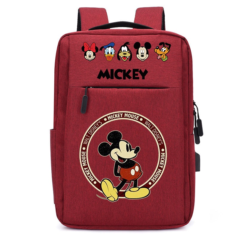 Mickey Mouse Backpack for Women Student Backpack Travel Bag School Bag ...