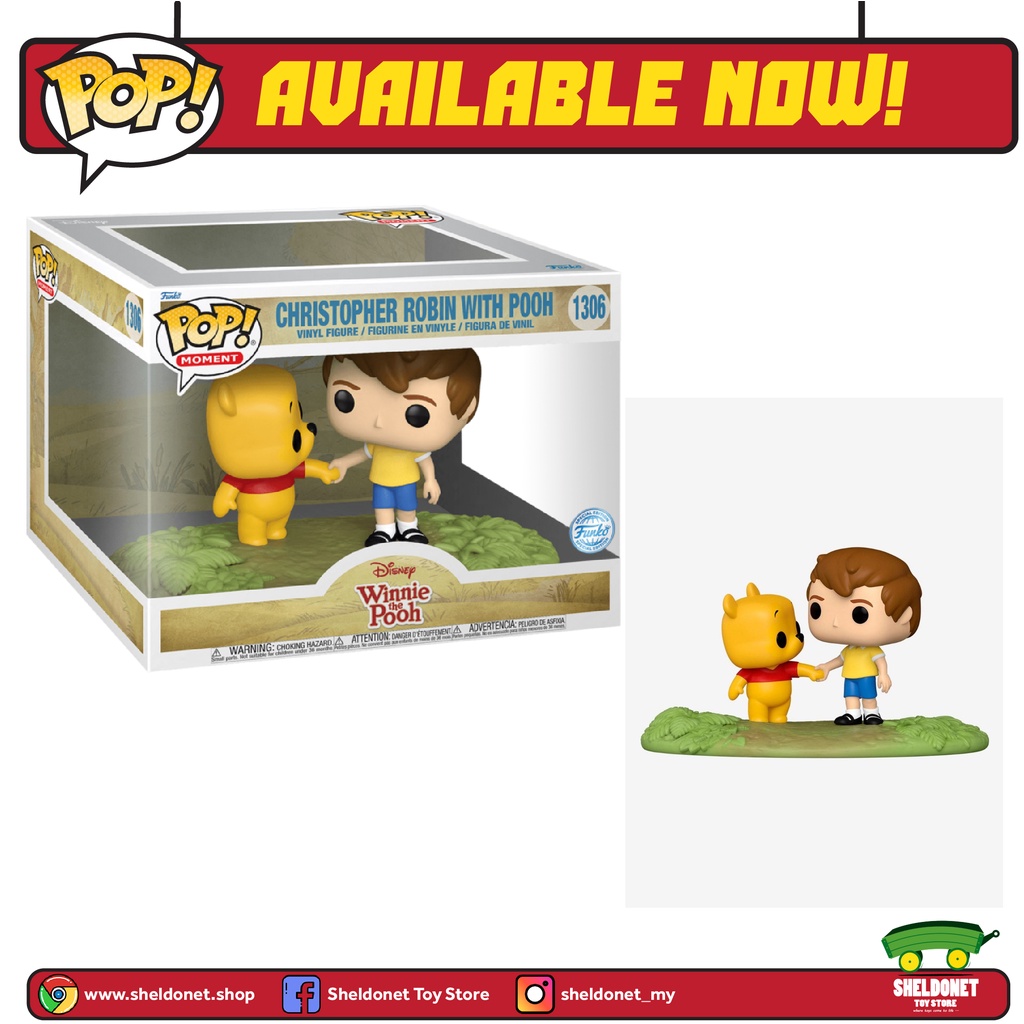 Funko Pop Moments: Winnie The Pooh - Christopher Robin With Pooh ...