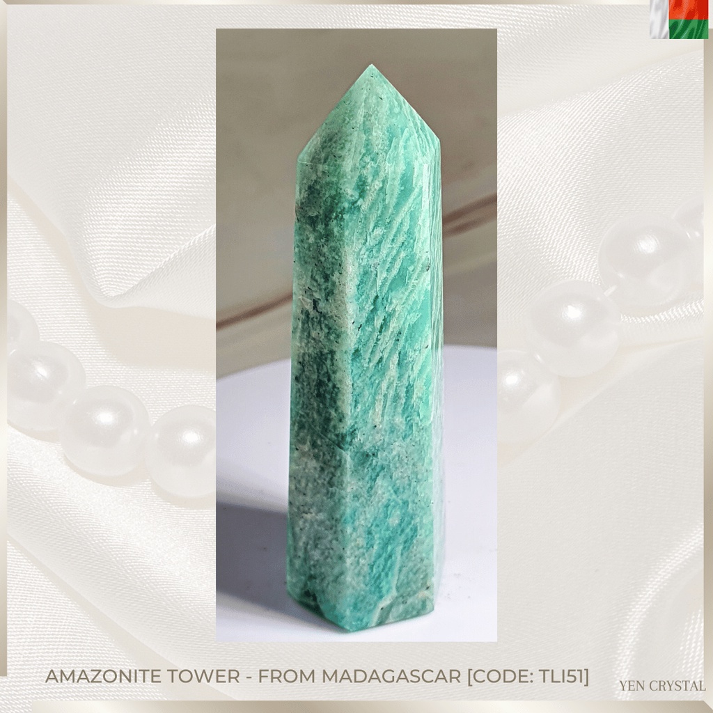 AMAZONITE TOWER IMPORTED from MADAGASCAR [TLI51] | Shopee Malaysia