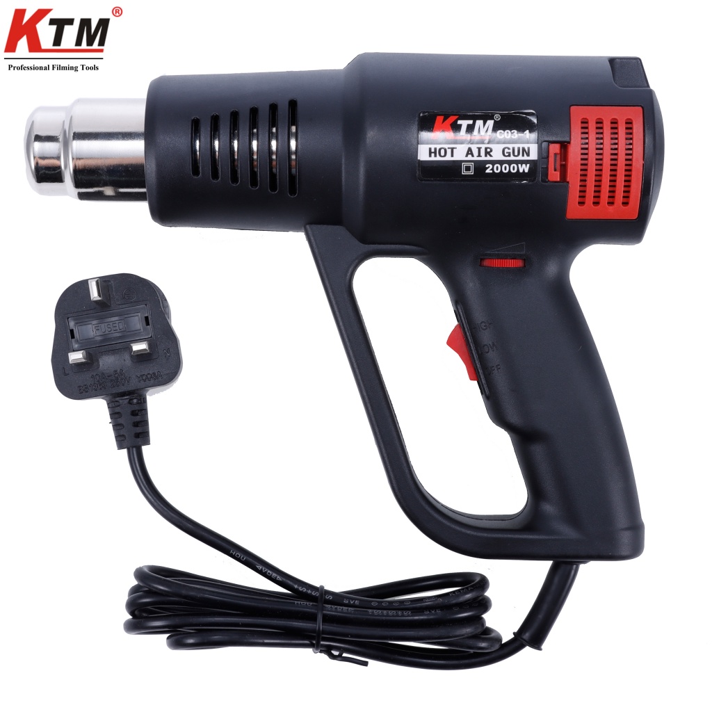 KTM EU/US 1800W Adjustable Industrial Electric Hot Air Gun Stepless ...