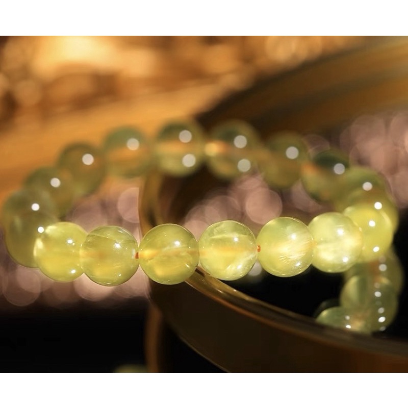 天然金葡萄 Golden Prehnite Bracelet | Shopee Malaysia
