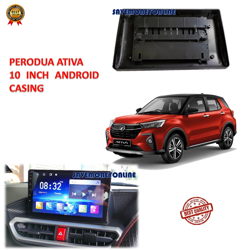 PERODUA ATIVA 2021 / ALZA 2022 / AXIA 2023 10 INCH ANDROID PLAYER ...