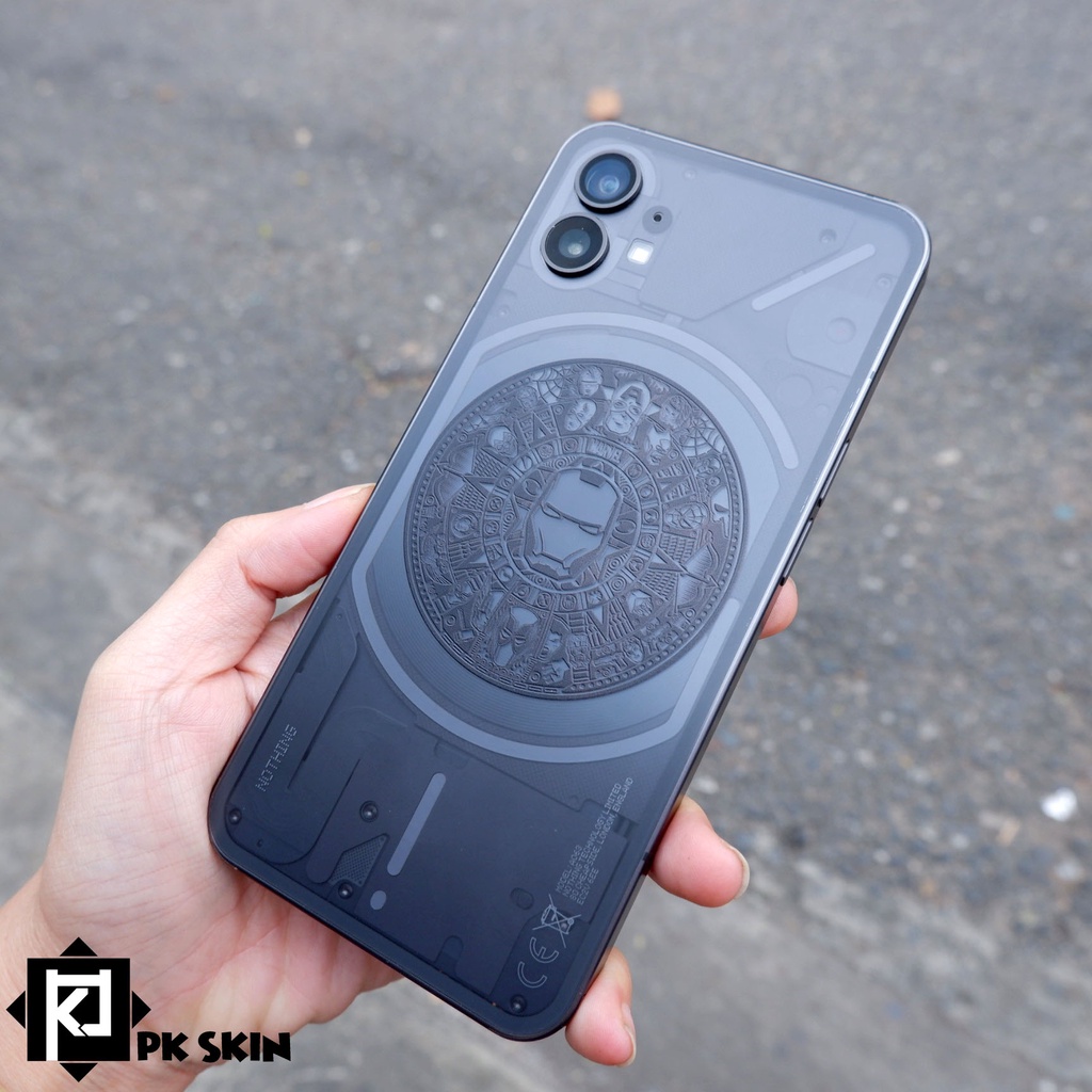 Nothing Phone skin Stickers With Embossed iron man Pattern - Applicable ...