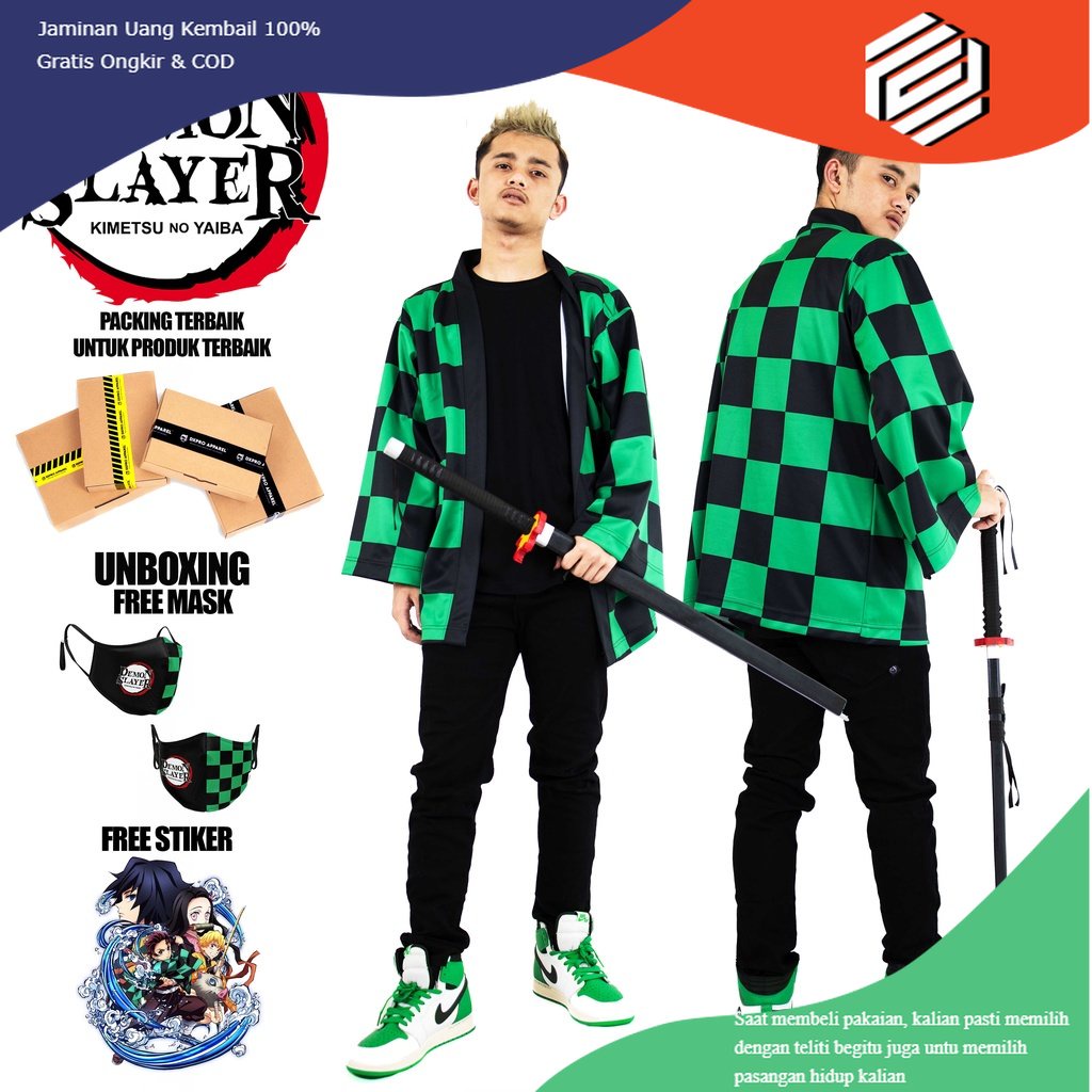 Haori Kimetsu no yaiba clothes KIMONO TANJIRO KAMADO ZENITSU AGATSUMA ...