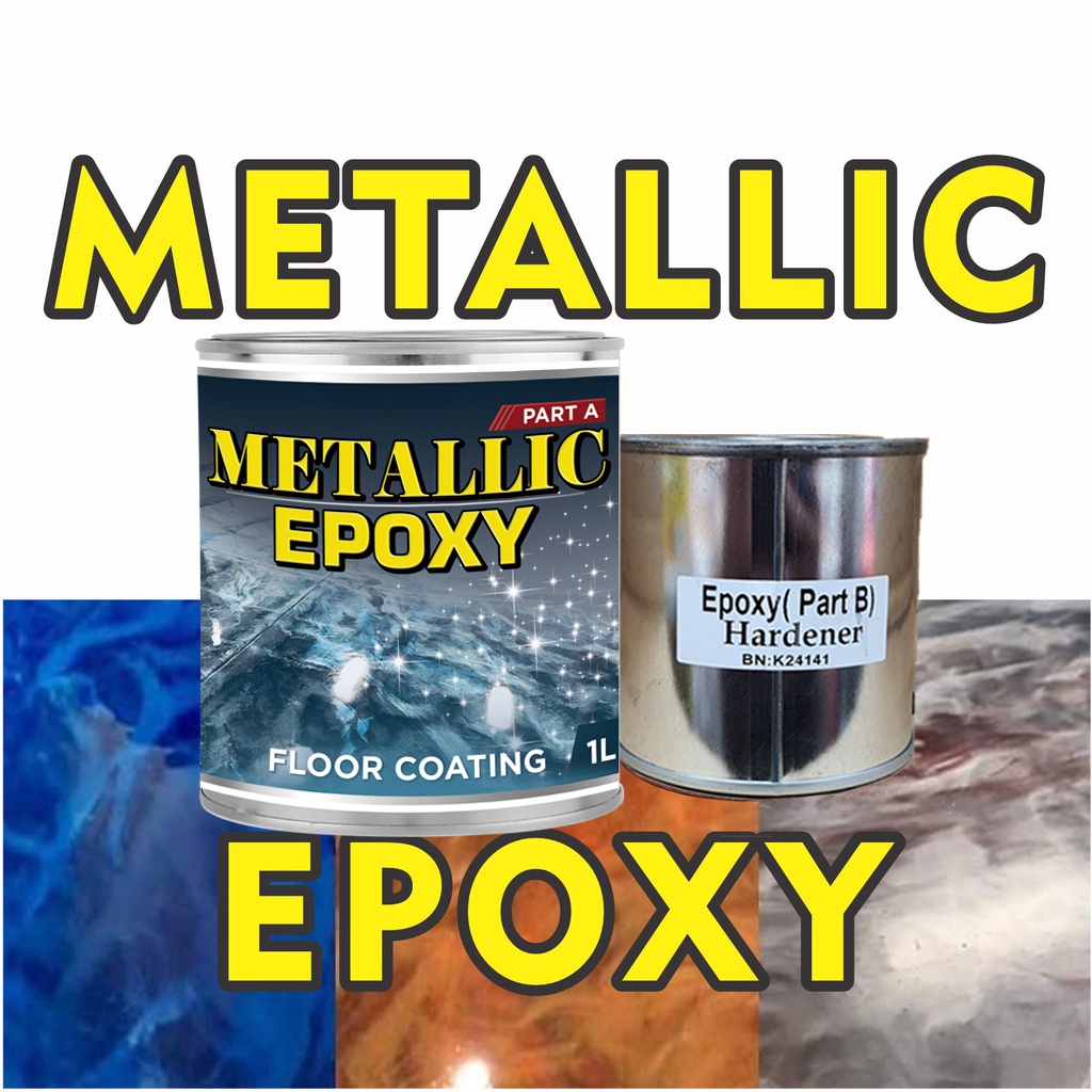 1 LITER ( Metallic Epoxy Paint ) 1L METALLIC EPOXY FLOOR PAINT ...