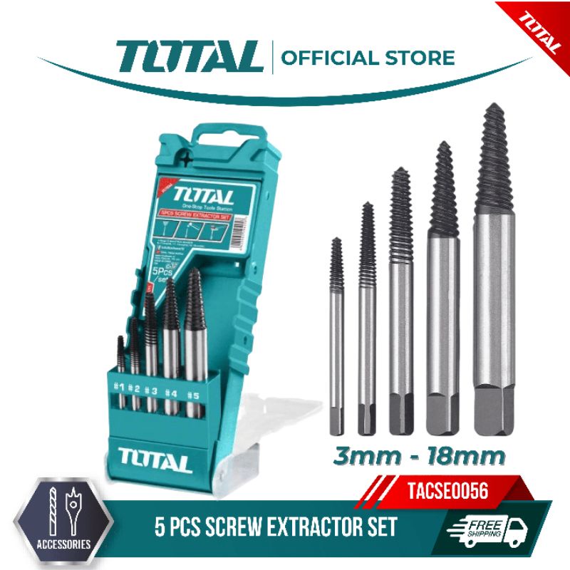 Total Screw Extractor Set (5 Pcs) TACSE0056 | Shopee Malaysia