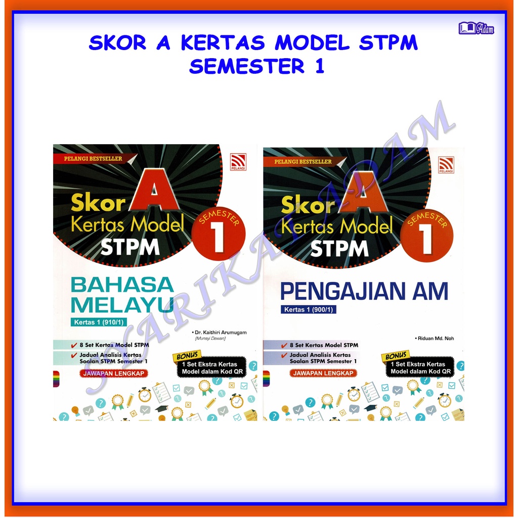[ADM] BUKU LATIHAN :SKOR A KERTAS MODEL STPM SEMESTER 1 | Shopee Malaysia
